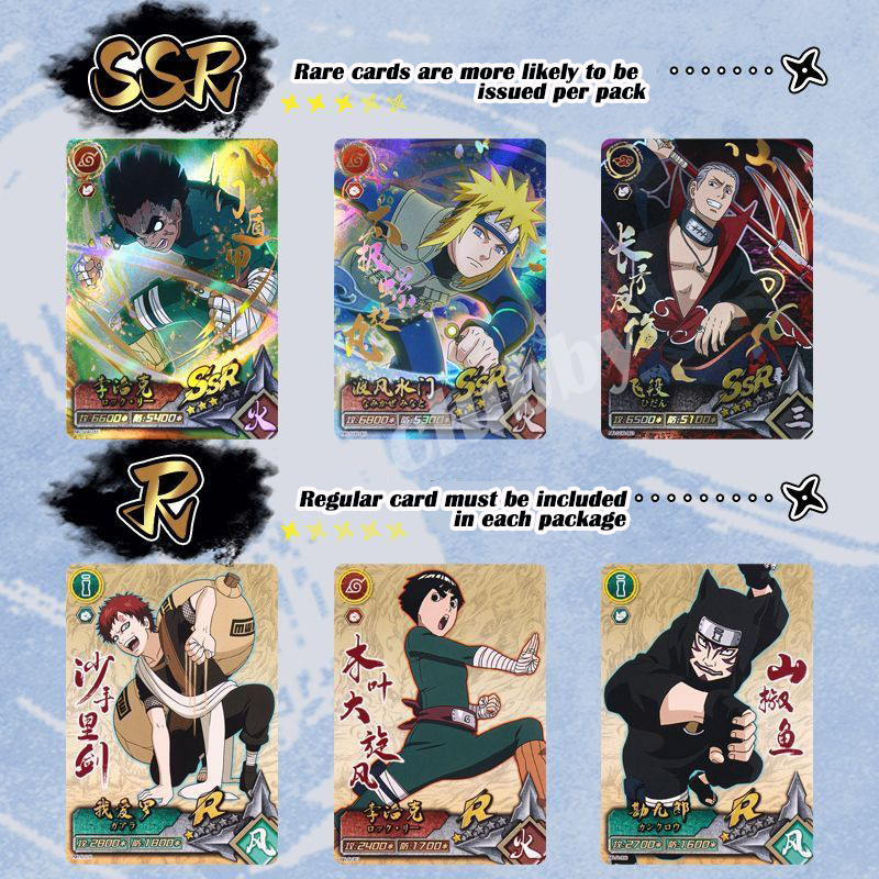 Naruto card Naruto Sasuke Kakashi rare UR/SSR/CP Flash Tcg anime ...