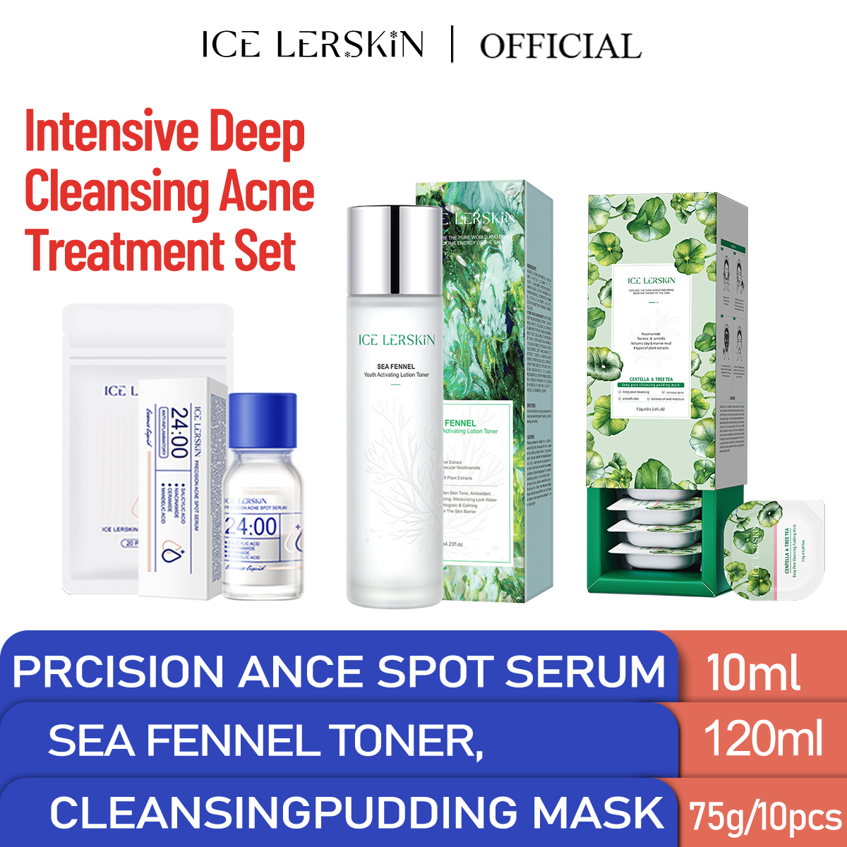 【BUY 1 TAKE 1】ICE LERSKIN Acne Essence Salicylic Acid Anti-acne Serum ...
