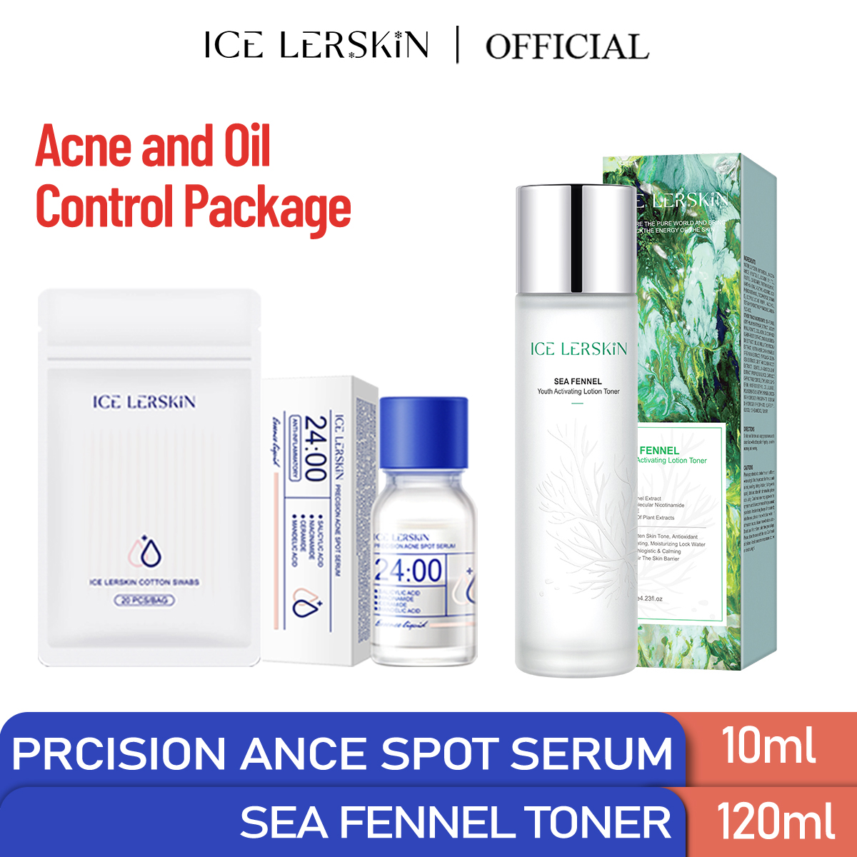 ICE LERSKIN Acne Essence Salicylic Acid Anti-acne Serum Lighten Acne ...