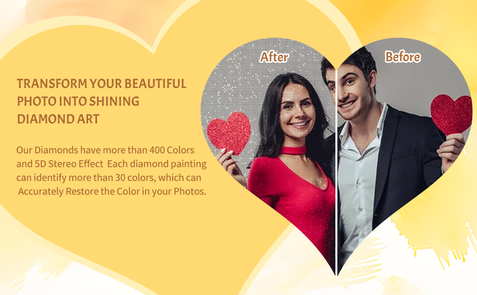 Drofe 5D Custom Diamond Art Painting, DIY Personalized Diamond Art ...