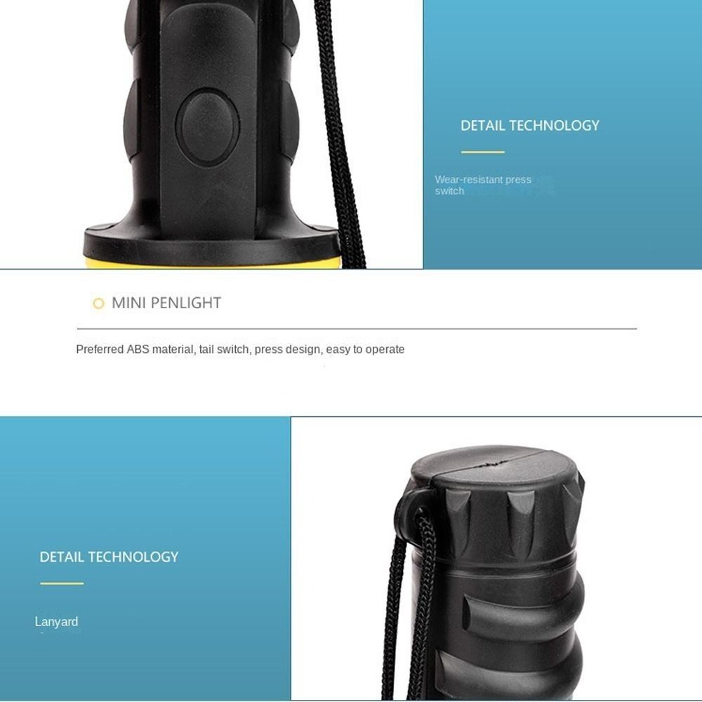 ATHALF LED Torches Waterproof Battery Operated Rubber Flashlight Toch ...