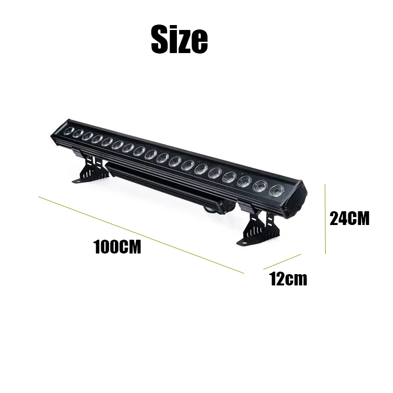 Pixel Led Wash Wall 18*10W RGBW Bar Led Wash Lights Outdoor Ip65 Disco ...