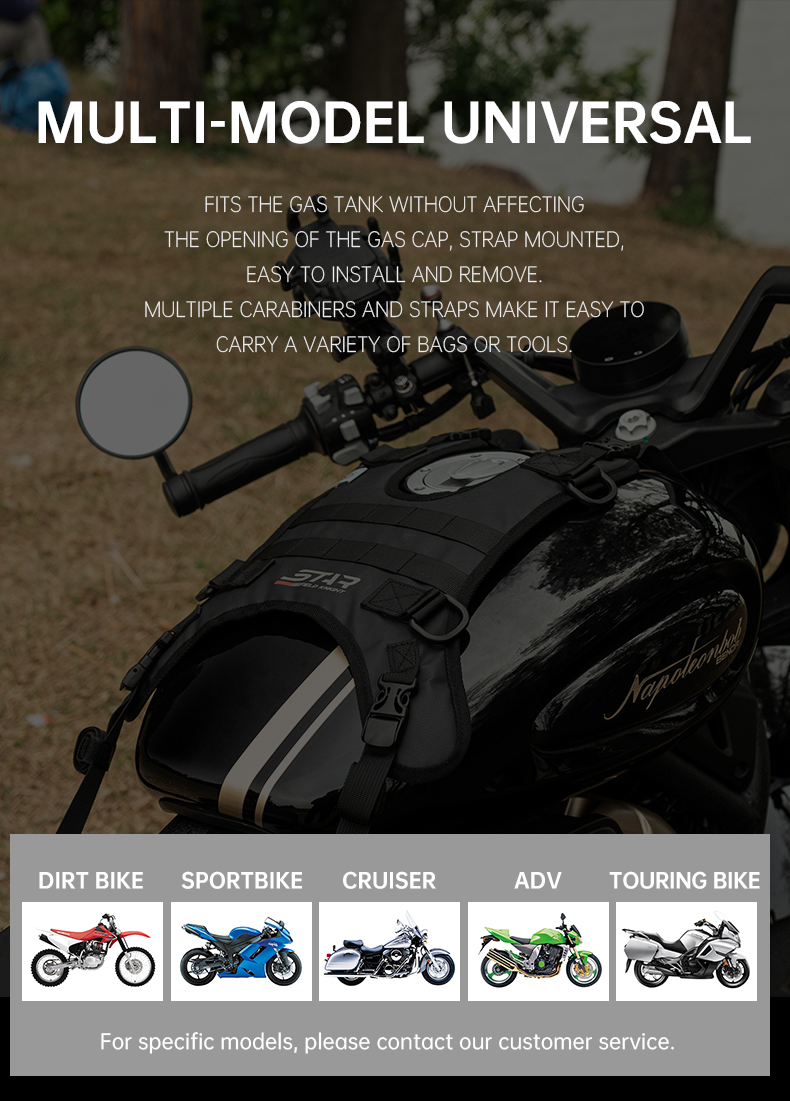 Motorcycle Fuel Tank Vest Multifunction Motorbike Riding Vest Backpack ...