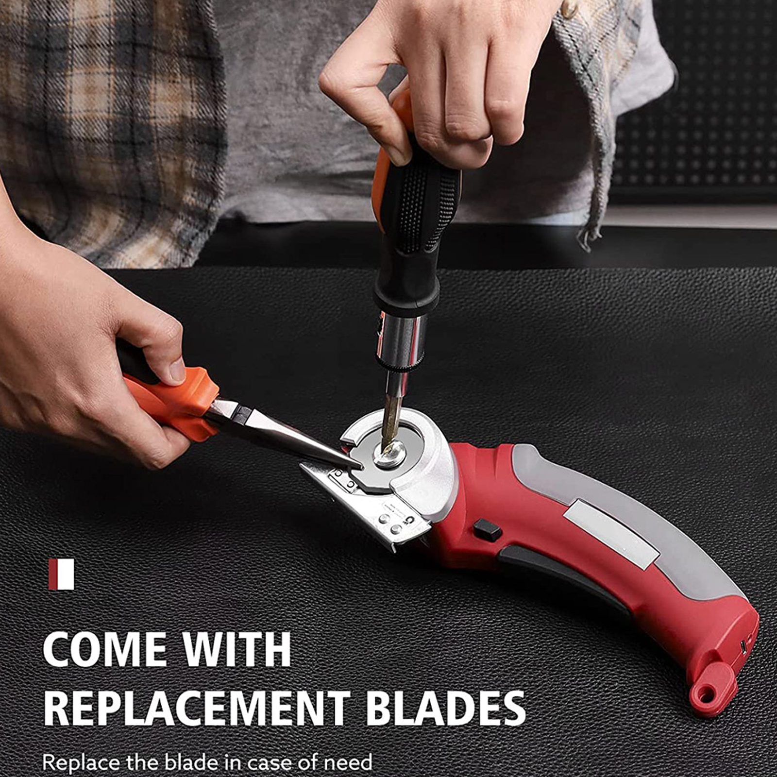 [Local delivery] 2000mAh Portable Cordless Electric Round Scissors ...