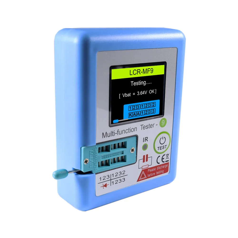 Lcr Mf9 1 8 Tft Lcd Display Transistor Tester Diode Triode Capacitance