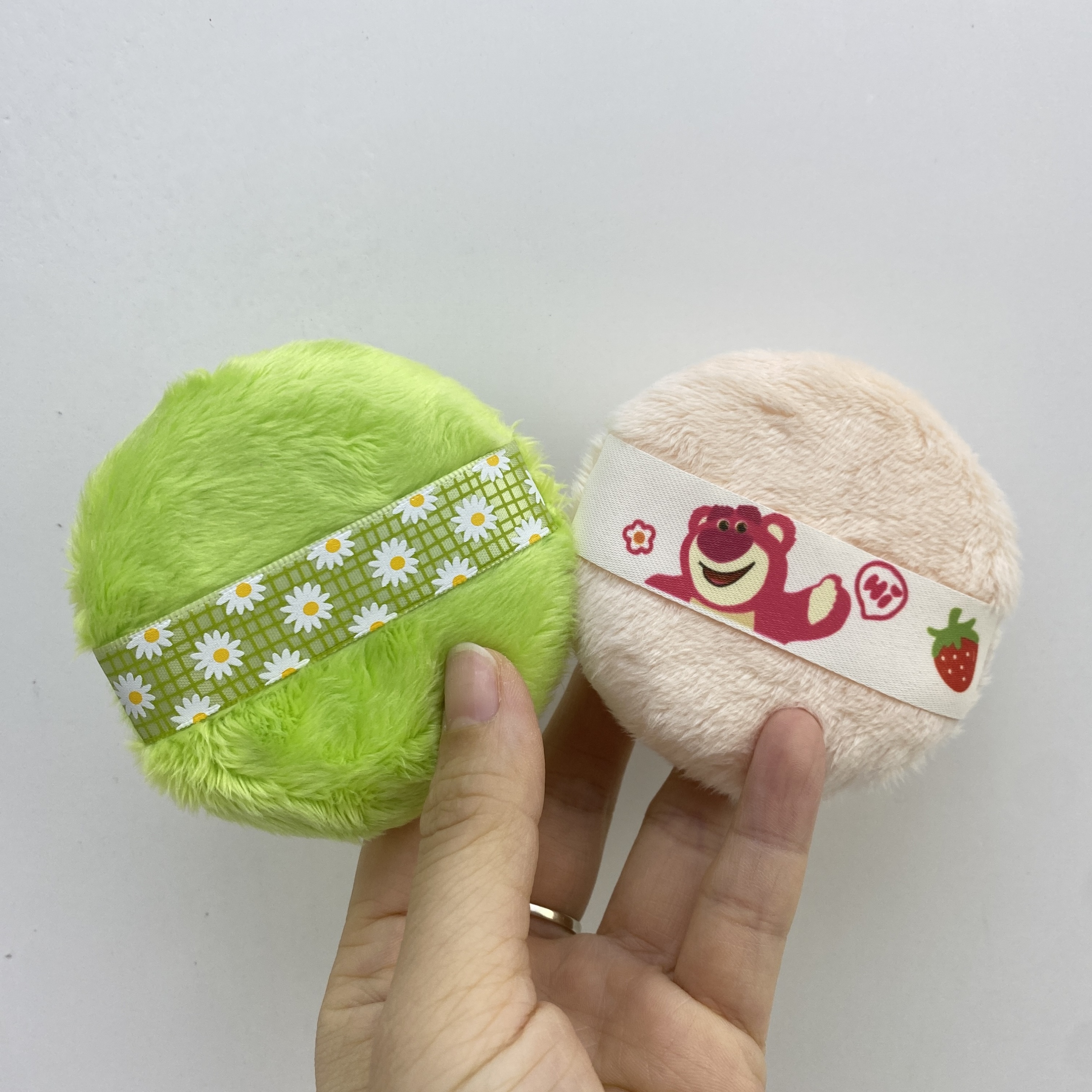 New Plush Large Loose Powder Puff Crystal Velvet Super Soft Powder Grab ...