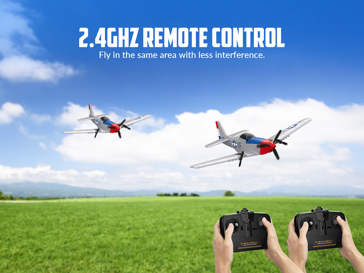 VOLANTEXRC RC Plane 3 Channel Remote Control Airplane Fighter Toys 2 ...