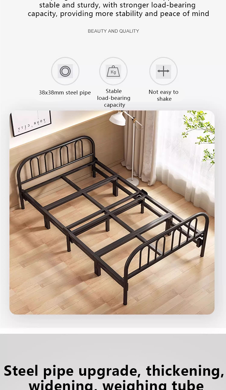 Folding Frame with Foam, Double Deck, 1.2m, Heavy Duty Iron, 4-Fold ...
