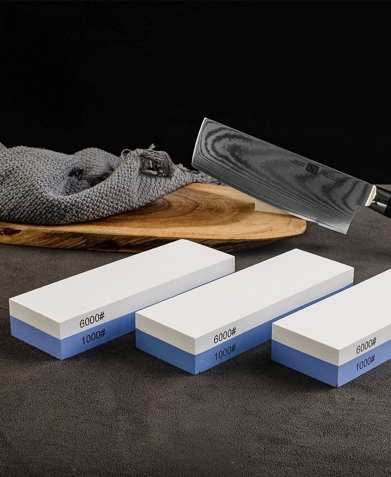 Whetstone, double-sided 1000/6000 grit whetstone, knife sharpening tool ...