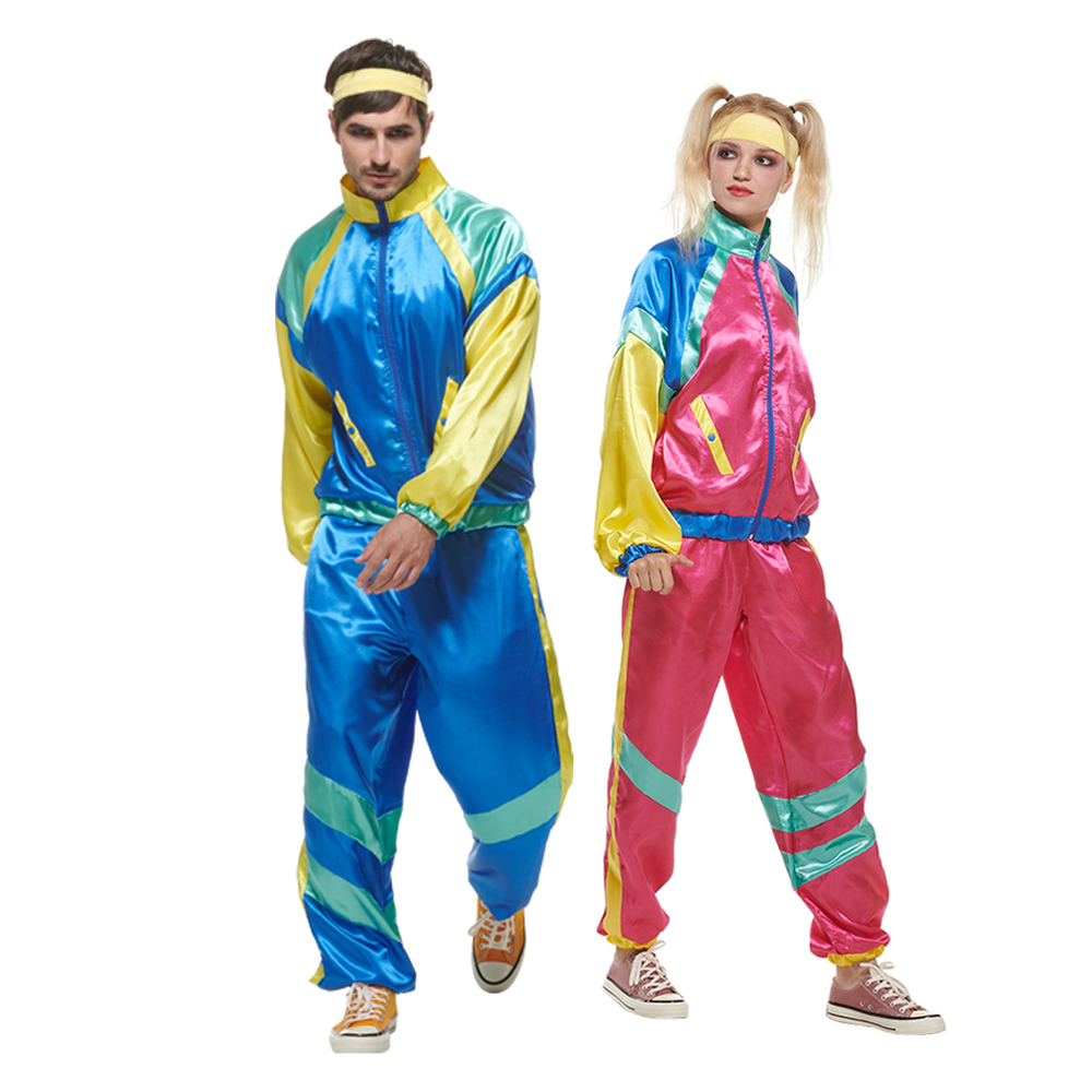 COD Women 90s 80s Retro Shell Suit Adult Fashion Hippie Party Halloween ...