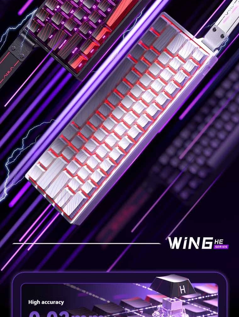 AULA WiN 60/68HE gaming wired magnetic axis keyboard, 8K return rate ...