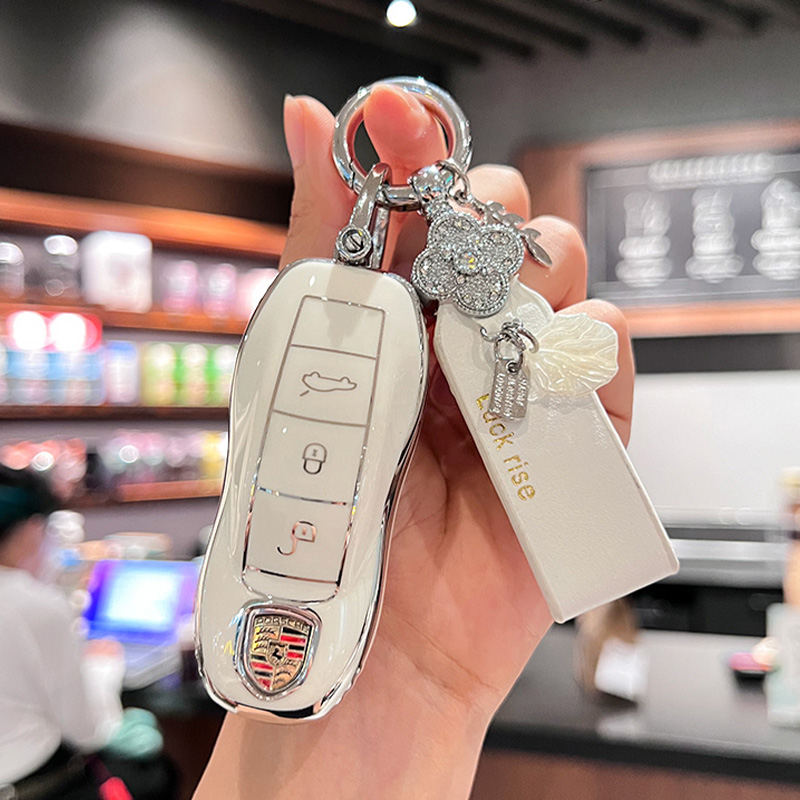 TPU Car Key Case Cover For Porsche Panamera 911 992 Carman Taycan ...
