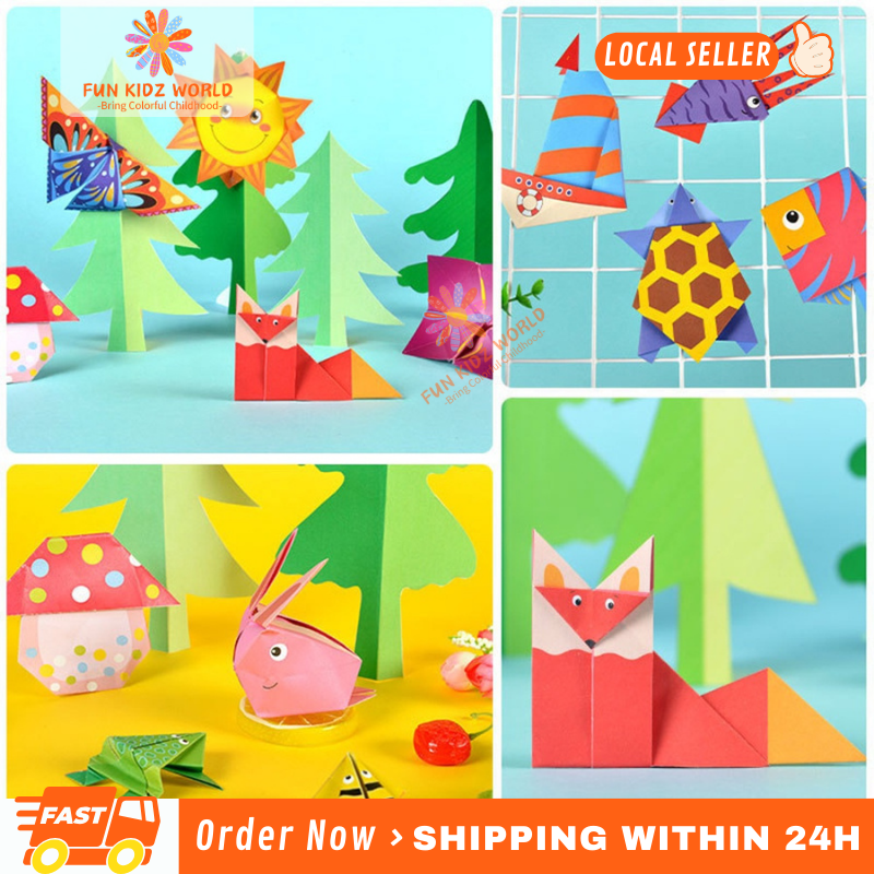 108Pages Origami Kit Folding Paper Craft Toys 54Pages Animal DIY Oriami ...