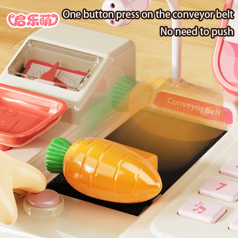 [Qilemeng] Kids Cash Machine Toy Simulation Cashier Toys Credit Card ...