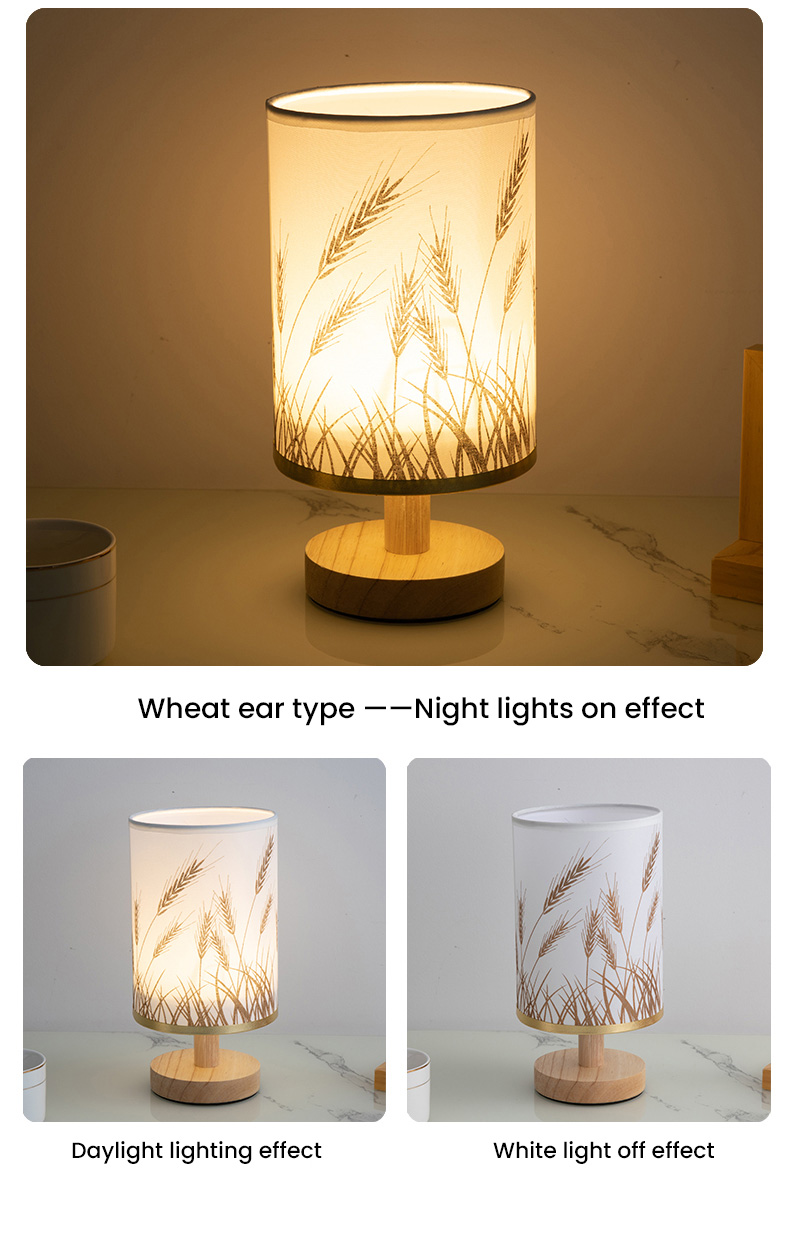 LED bedside lamp Bedroom night light Desk lamp soft light eye ...