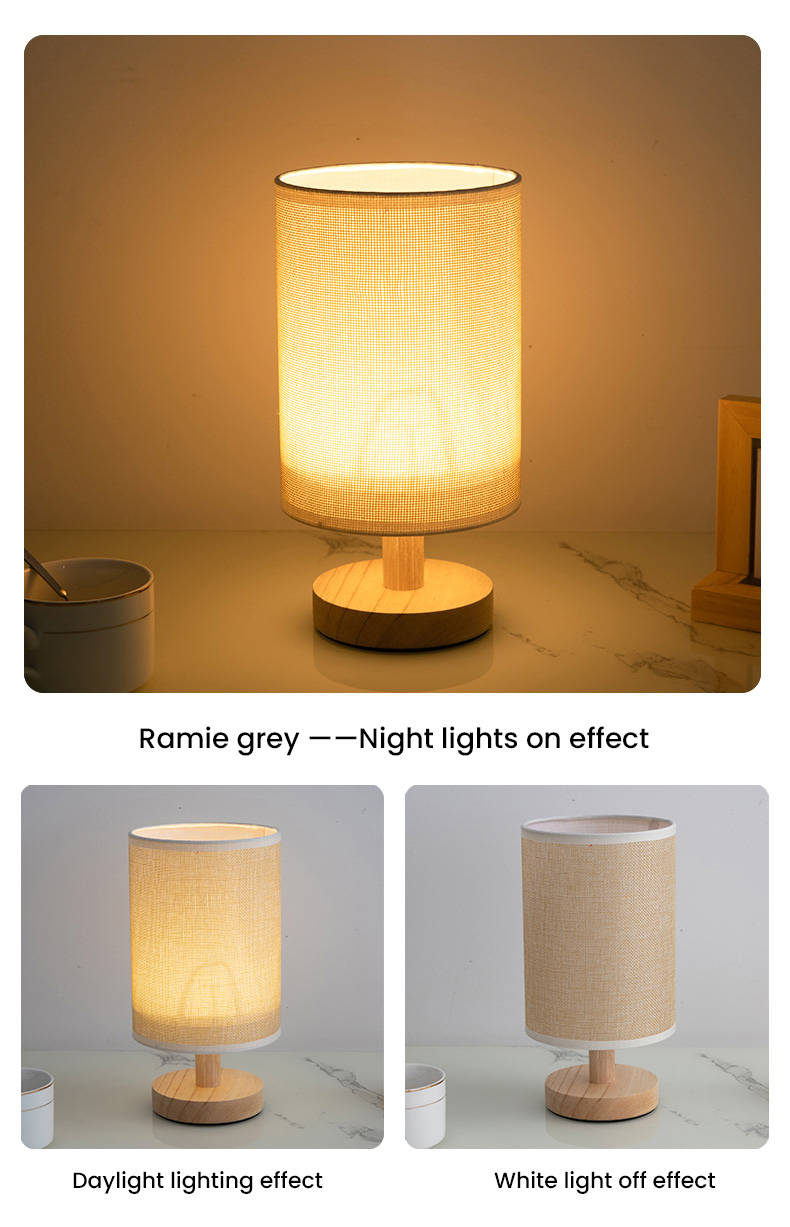 LED bedside lamp Bedroom night light Desk lamp soft light eye ...