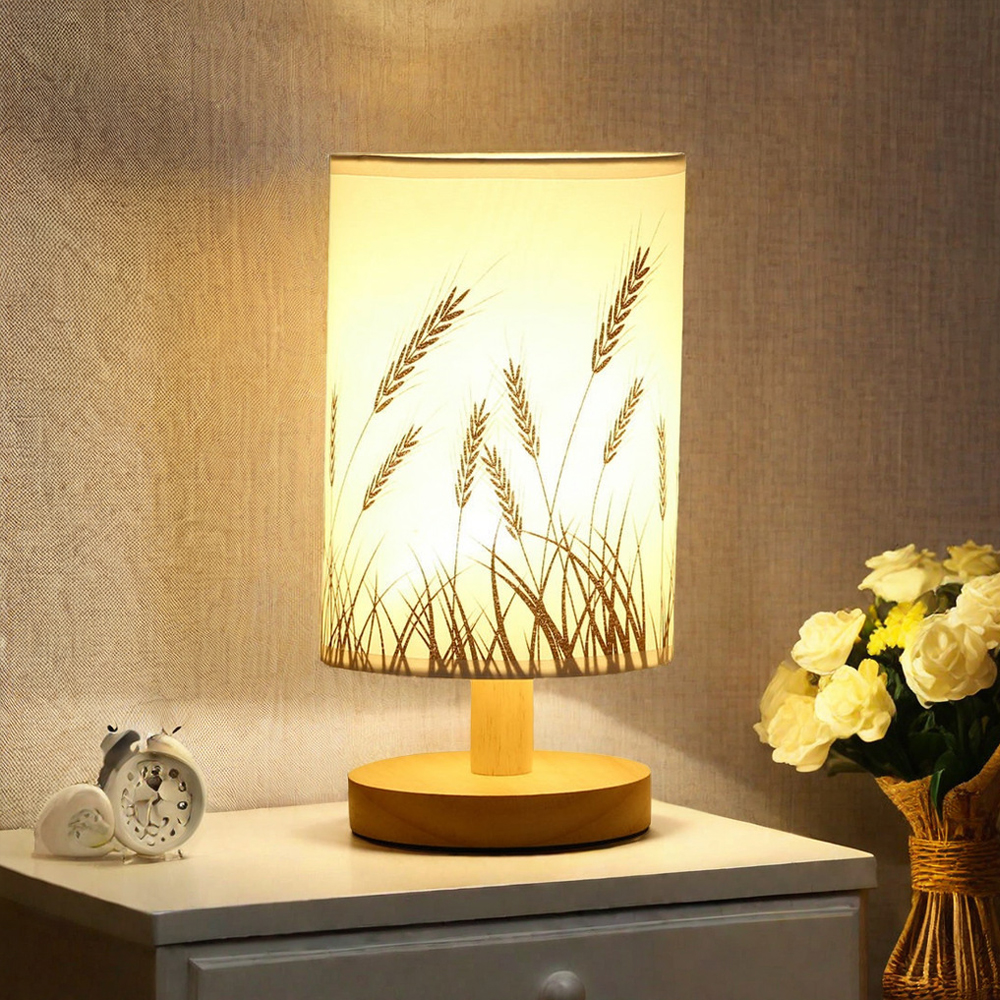 LED bedside lamp Bedroom night light Desk lamp soft light eye ...