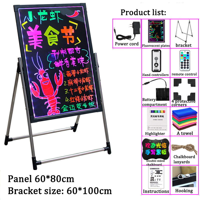 Fluorescent board advertising board, handwriting commercial bright ...