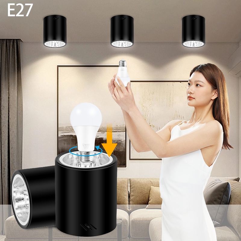Led Downlight Surface Mounted Round Square Ceiling Spotlight ...