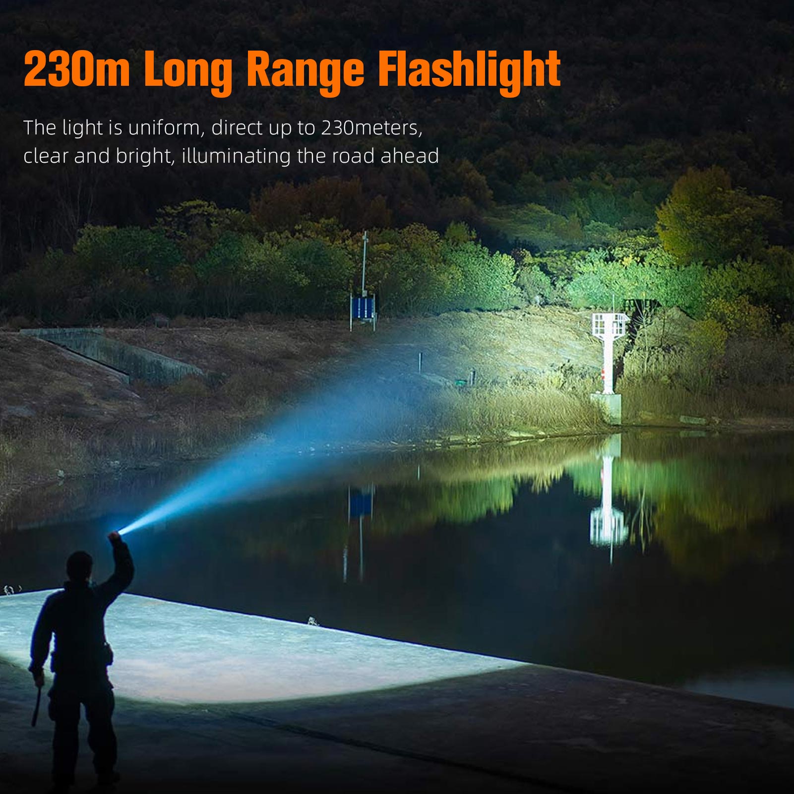 SUPERFIRE F1-T 10W Flashlight Portable Heavy Duty Waterproof Rechargeble Aluminum Alloy Torch ...
