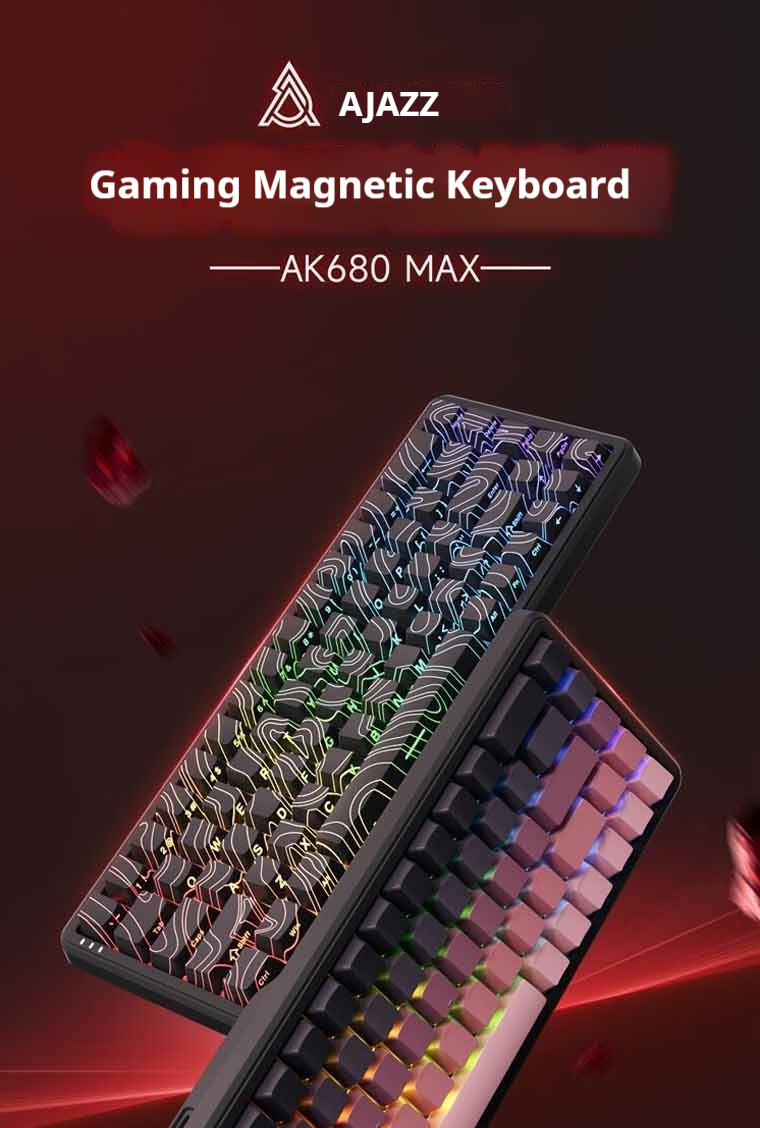 AJAZZ AK680MAX e-sports wired magnetic axis keyboard, 8k return rate ...