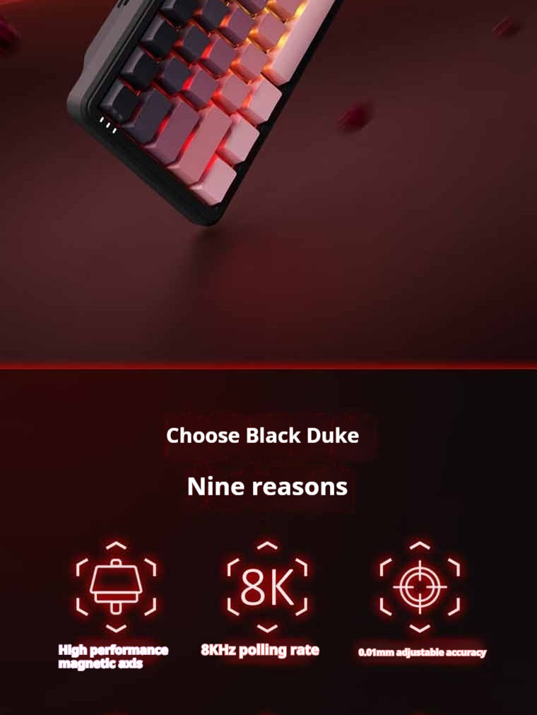 AJAZZ AK680MAX e-sports wired magnetic axis keyboard, 8k return rate ...