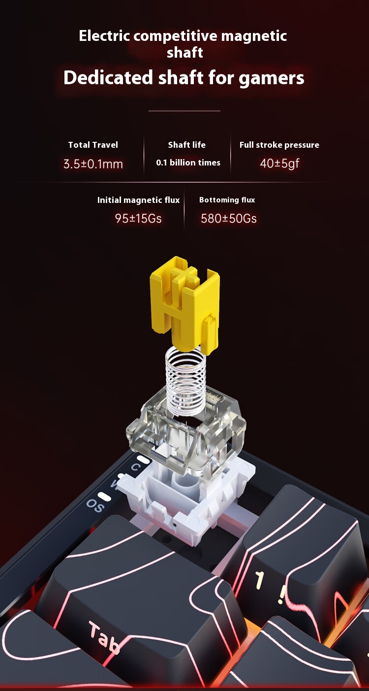 AJAZZ AK680MAX wired magnetic axis keyboard 0 dead zone RT adjustable 0 ...