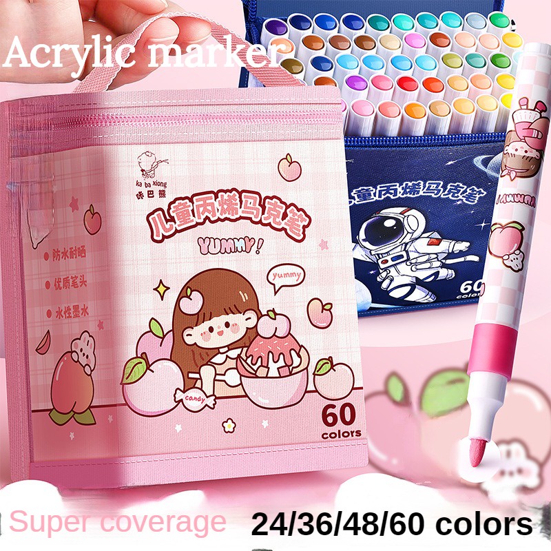 80 Colors Acrylic Marker Pen Set Color Marker Set Colored Pen color pen ...