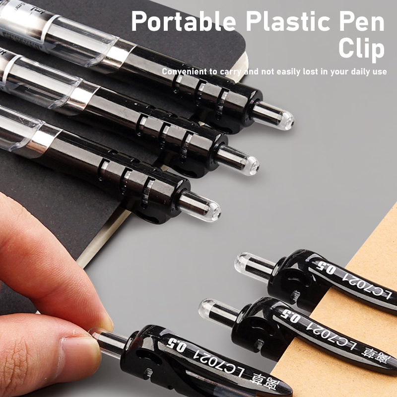 12Pcs/Set Black Signature Gel Pen Press Pen 0.5mm Office Ballpoint Pen ...