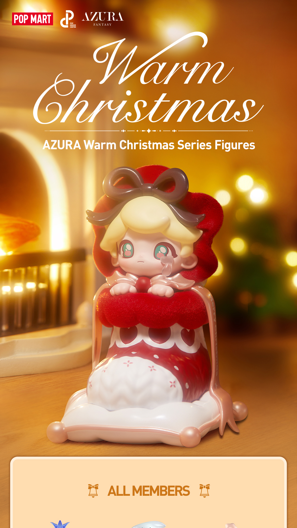 POP MART AZURA Warm Christmas Series Blind Box Action Toys Figure ...