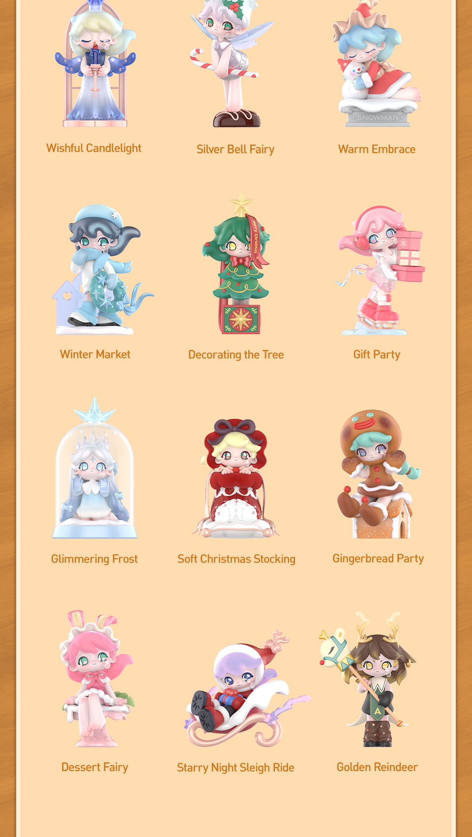 POP MART AZURA Warm Christmas Series Blind Box Action Toys Figure ...