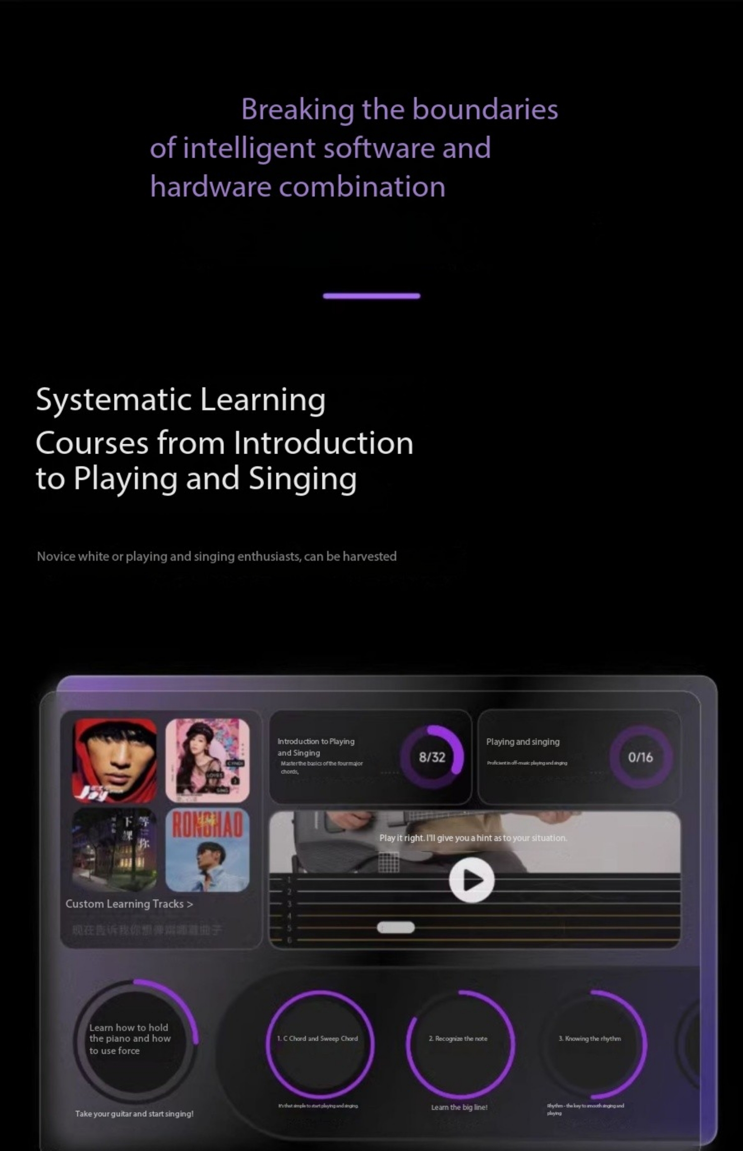 AeroBand AG01 Air Band Guitar Smart Guitar painless playing and singing stringless guitar semi ...