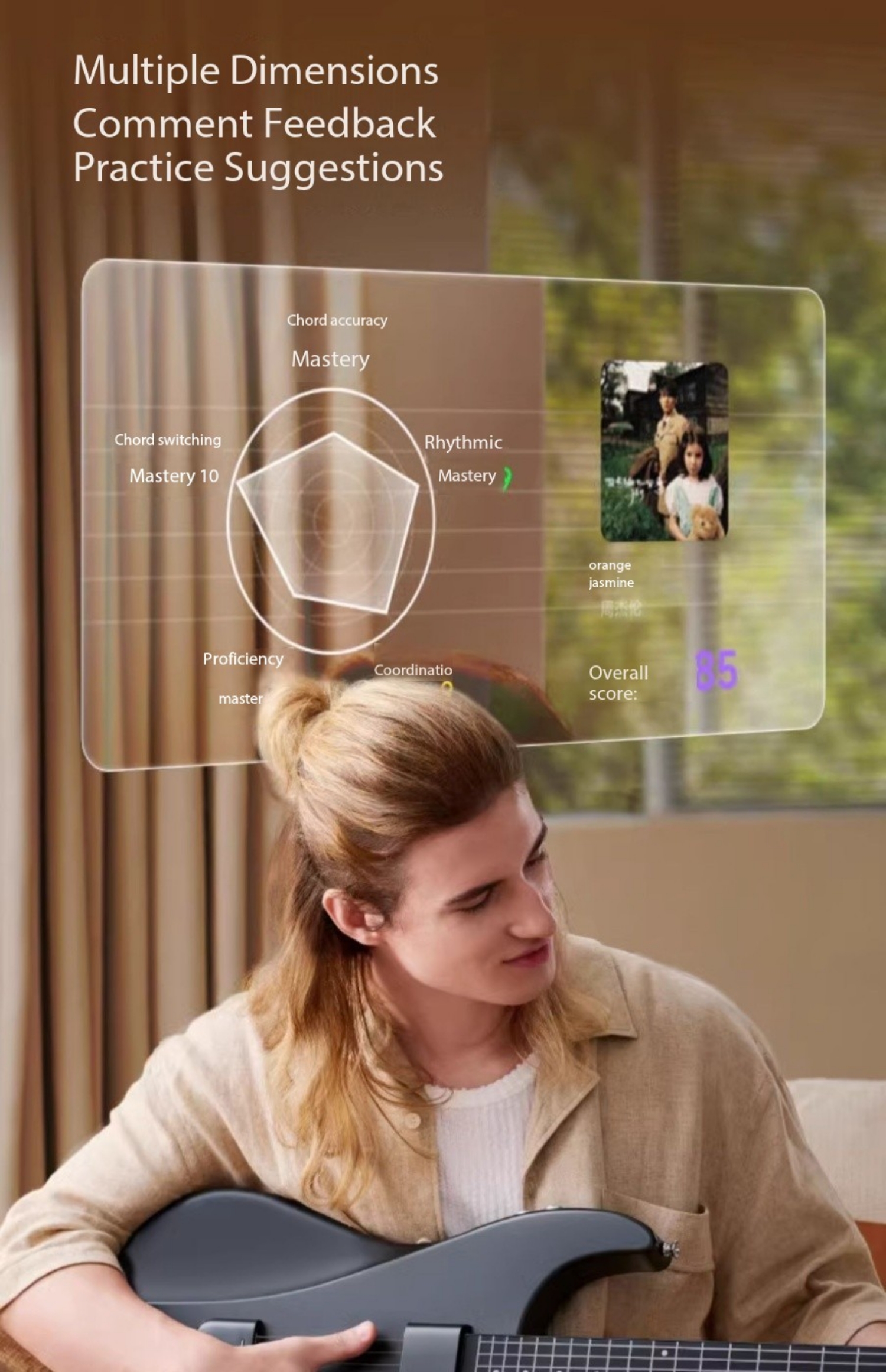 AeroBand AG01 Air Band Guitar Smart Guitar painless playing and singing ...