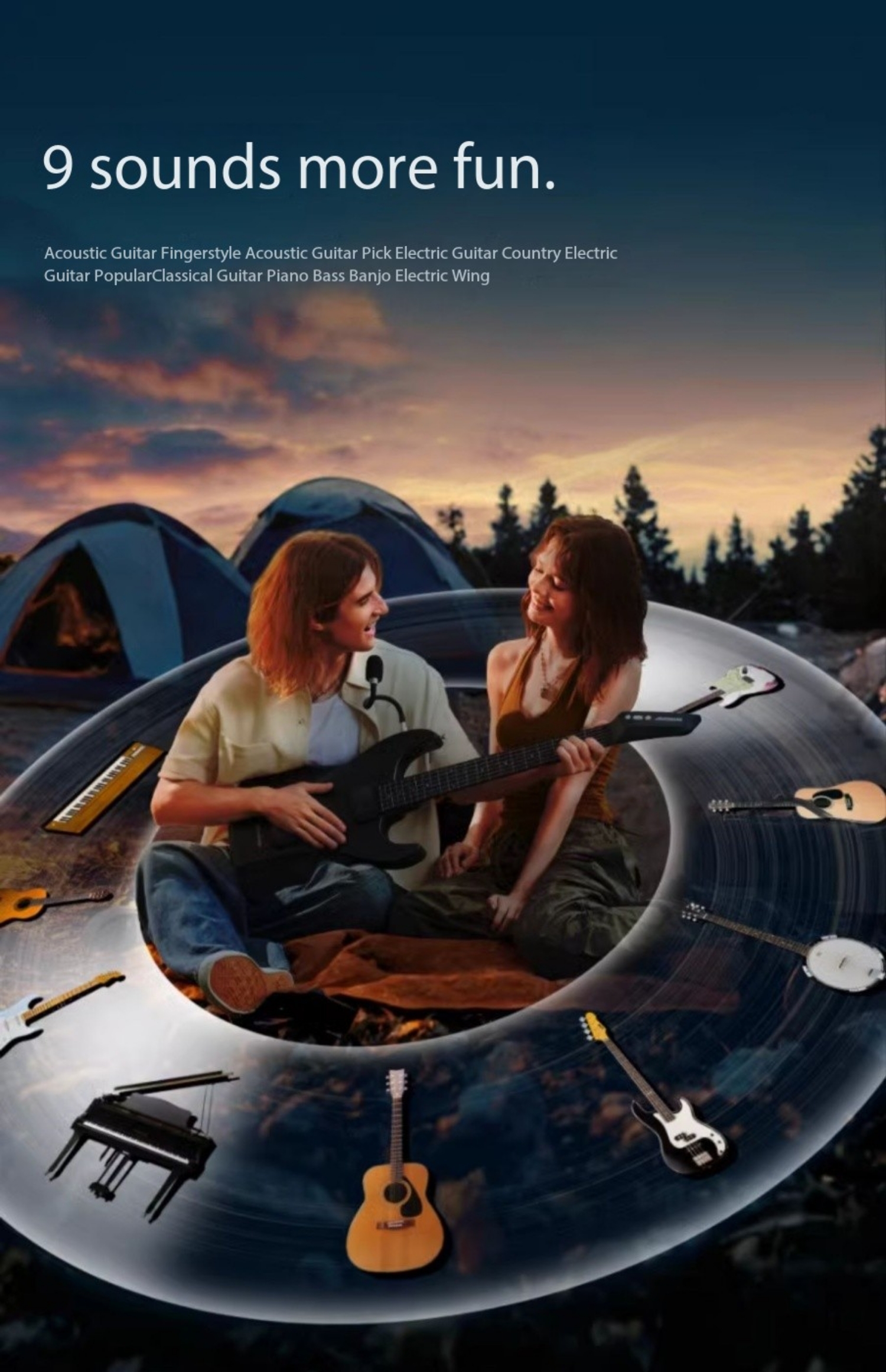 AeroBand AG01 Air Band Guitar Smart Guitar painless playing and singing ...