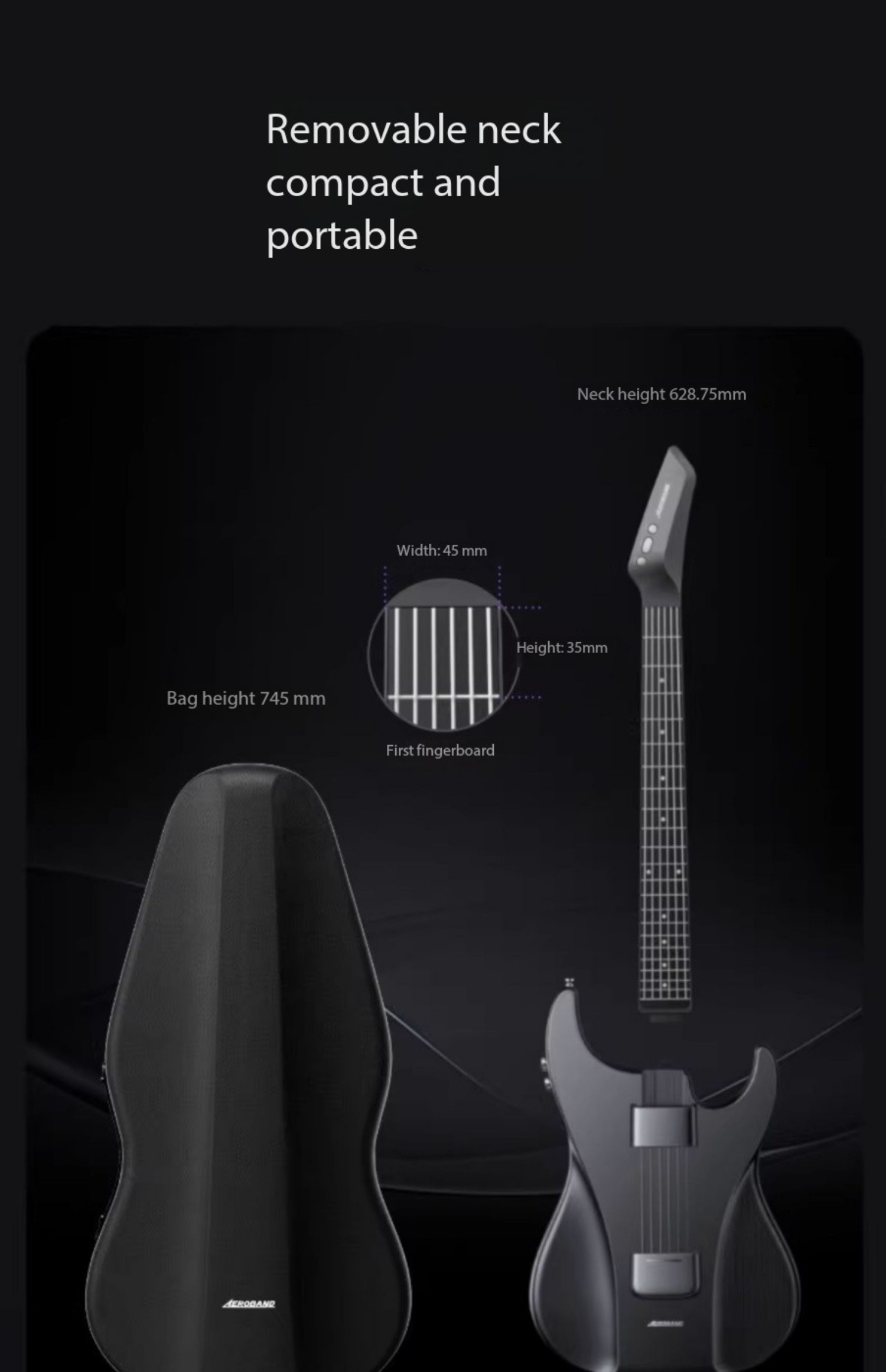 AeroBand AG01 Air Band Guitar Smart Guitar painless playing and singing ...