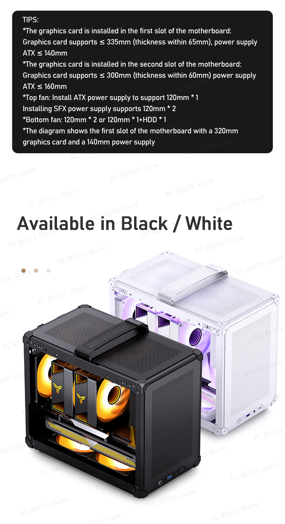 Jonsbo C6 MAX ITX/MATX Case for PC ITX Portable Mini Desktop Mesh ...