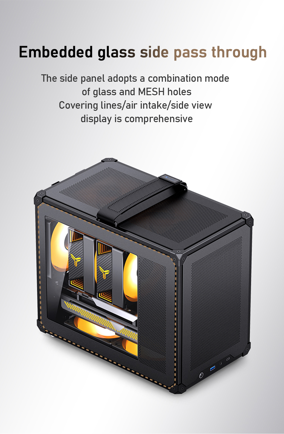 Jonsbo C6 Max Itx Matx Case For Pc Itx Portable Mini Desktop Mesh