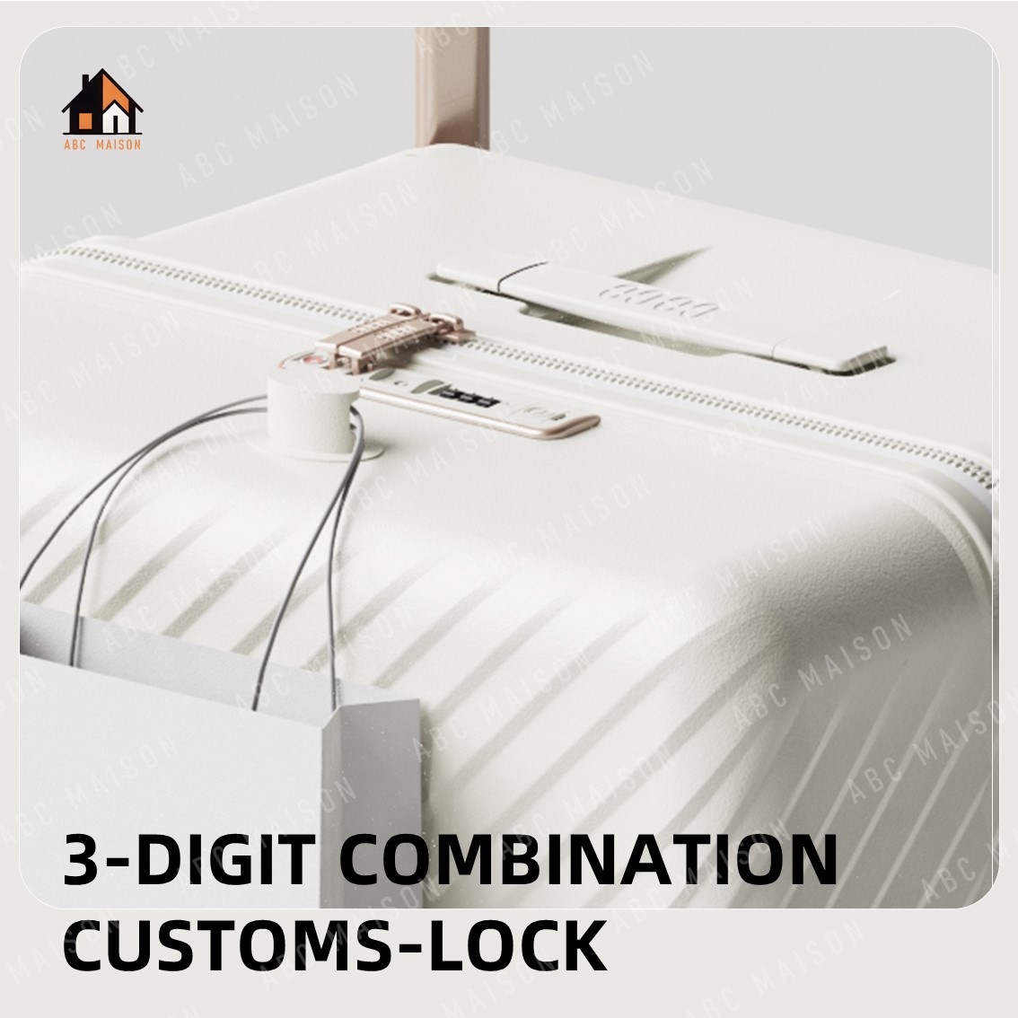 ABC Masion 22/26 Inch Luggage Travel Bag Wide Handle Maleta Travel Bags ...