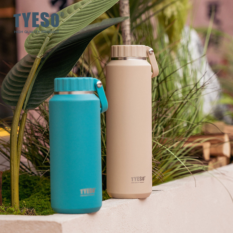 TYESO Vacuum Insulated Bottle tumbler Keep Cold And Hot With Handle TS-8755C/8756C | Shopee ...