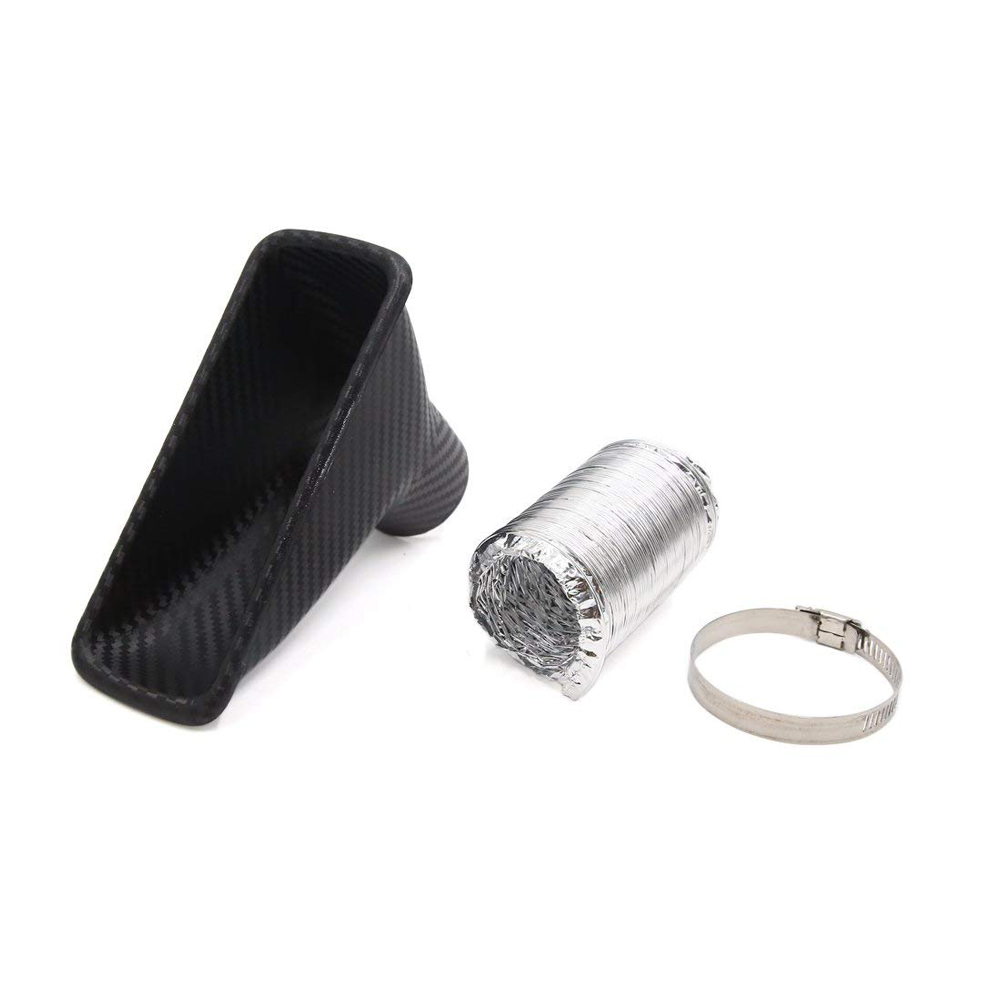 1pcs Universal Square Car Front Bumper Admission Air Turbo Air Intake ...