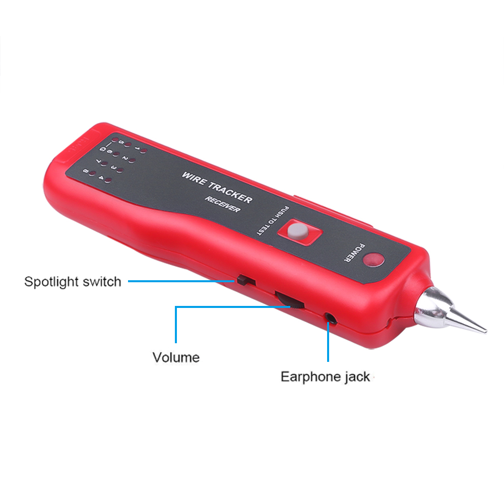 Multi-function in-wall network cable detector for testing RJ45 RJ11 POE ...