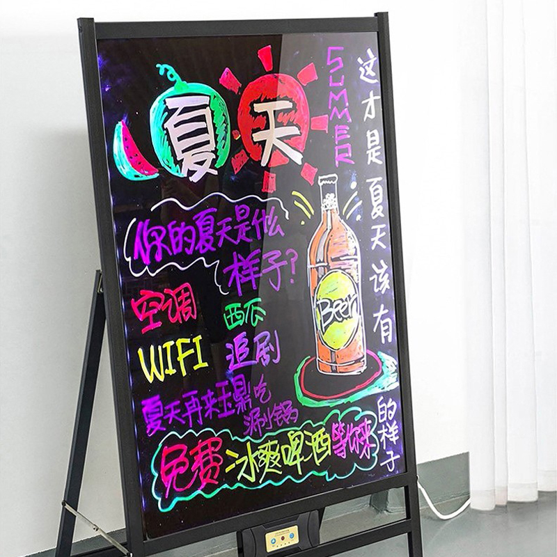 Led Sign Billboard LED Writing Board with stand Neon Light Drawing ...