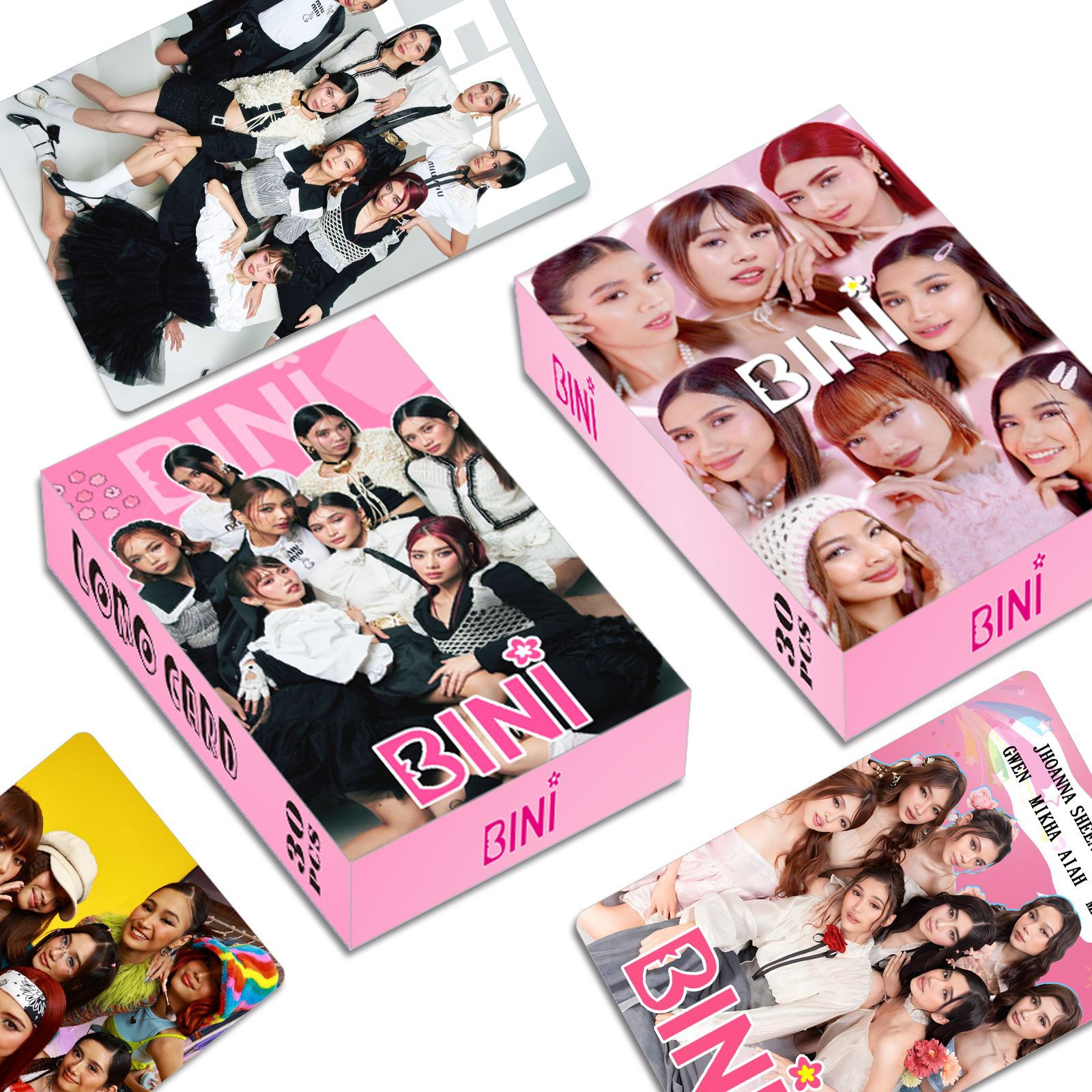 30/92/95Pcs Holographic BINI Postcards Kpop Lomo Card Laser Photocards ...