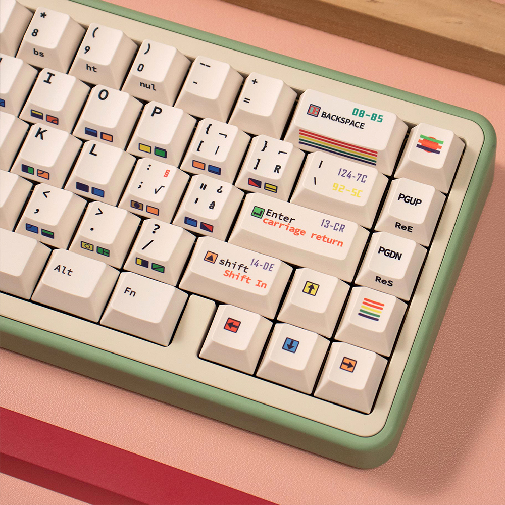 Alice Retro C64 Keycaps 145Keys/Set PBT Cherry Profile Custom Keycaps ...
