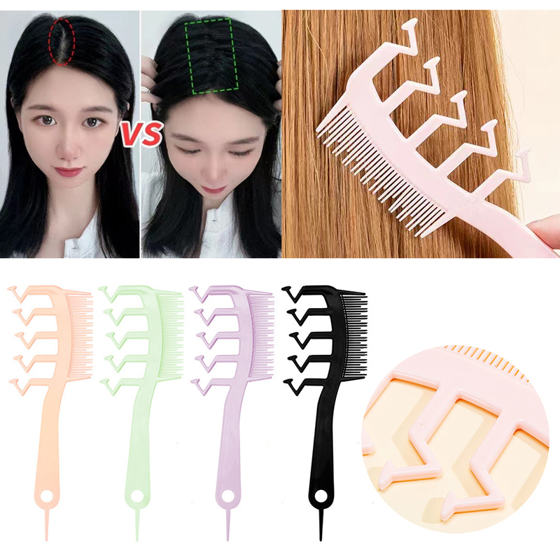 Fashion Girl Z-Shaped Hair Seam Comb Hair Comb Fluffy Women DIY Styling ...