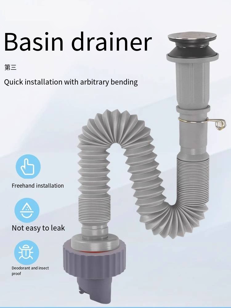 【KH】 Integrated sewer pipe, washbasin, drainer, deodorant, wash basin ...