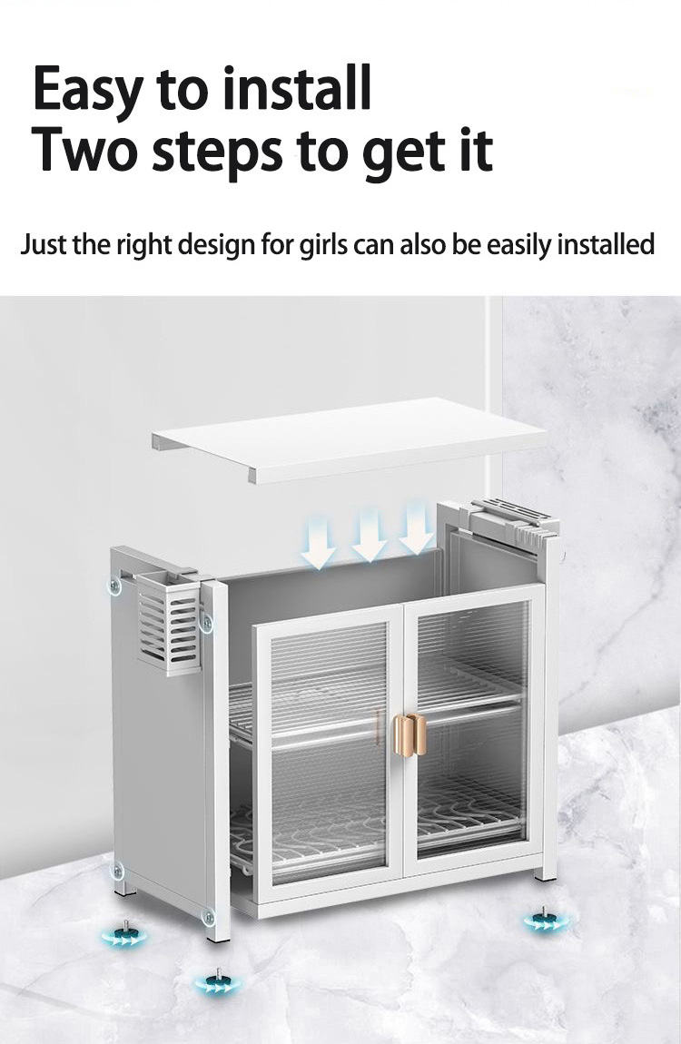 Dish Rack Cabinet With Cover Dish Drainer Dish Drying Rack Kitchen ...