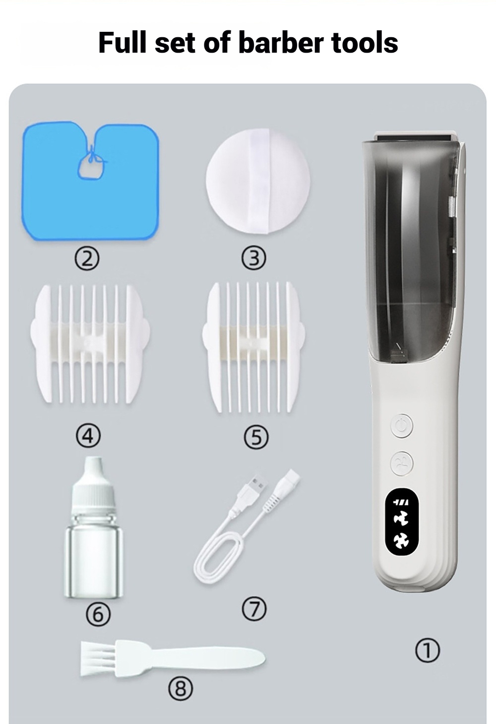 INSMART Baby Hair Clipper Baby Razor Hair Cut Rechargeable Hair Trimmer ...