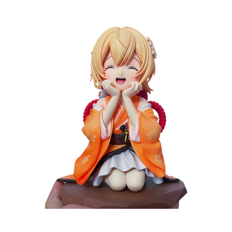 genshin impact Yoimiya figure cute sitting posture pvc model toys gift ...