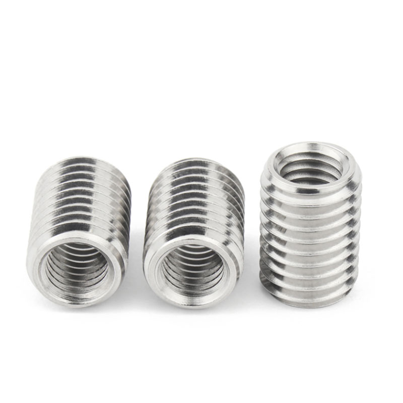 304 Stainless Steel Inside Outside Thread Adapter Screw Nuts Insert ...